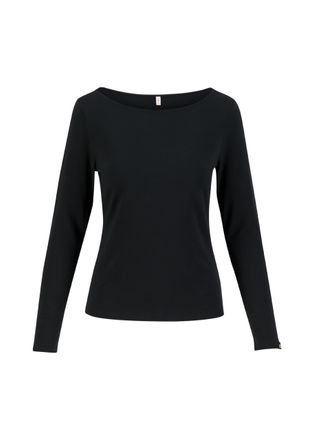 Blutsgeschwister Longsleeve Oh Marine, Black and Strong, schwarz, L