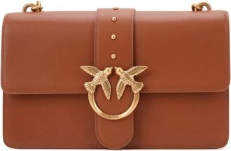 Pinko Pinko, Femme, Sacs, Brun, Taille: ONE Size Love Bag One Medium Handbag