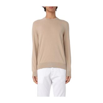 HUGO BOSS Homme, Pulls, Beige, Taille: 2XL Pull col rond en jersey de coton