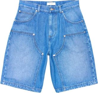 Edwin Homme, Shorts, Bleu, Taille: W34 Double Knee Worker Short