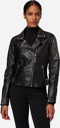 Ricano Lederjacke Studd Hochwertiges Lamm-Nappa-Leder