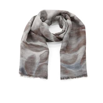 Altea Homme, Accessoires, Multicolore, Taille: ONE Size &Eacute;charpe en lin et soie