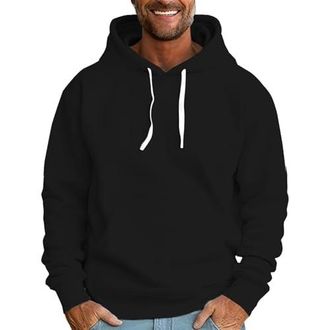 Generic Sweat a Capuche Homme Hooded Sweatshirt Sweats à Capuche Homme avec Imprimé Lettre et Cordon de Serrage pour Style Détendu