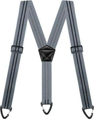 Generic Bretelles cach&eacute;es pour homme tr&egrave;s r&eacute;sistantes sous le dos en Y 3,8 cm avec 3 boucles &agrave; pression, accessoires de v&ecirc;tements, Rayure-3, taille unique