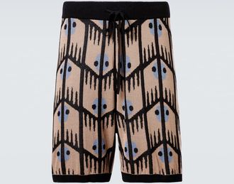 Commas Short en jacquard
