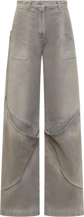 The Attico Femme, Jeans, Gris, Taille: W27 Maxi Pocket Jeans