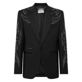 Philipp Plein Lord Fit Blazer Texas Studs - - Jackets - Herren - Schwarzk - XL