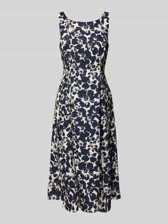 Christian Berg Cocktail Knielanges Cocktailkleid mit Kellerfalten