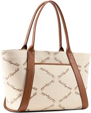 Karl Lagerfeld Sac cabas imprim&eacute; K/Ville en coton