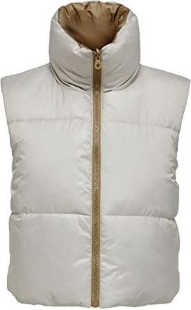 Only Rev.Short Waistcoat OTW Noos pour femme Doublure argentée Détails : Trench Coat Taille L