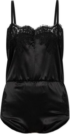 Dolce & Gabbana Seidenbody - - Tops - Damen - Schwarzk - M
