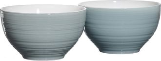 Ritzenhoff & Breker Müslischalen-Set Suomi, 2-teilig, Grau-Blau, Porzellan