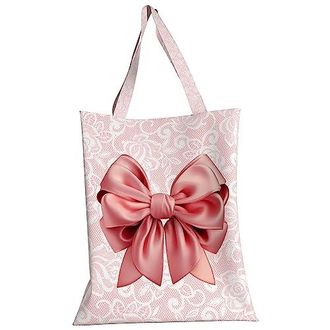 Petti Artigiani Italiani Femme BRS-Mare-Noeud-Rose Sacs de Plage Petti, Borsa Mare-38x48x18 cm