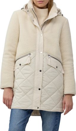 s.Oliver Kurzer Teddymantel im Fabricmix