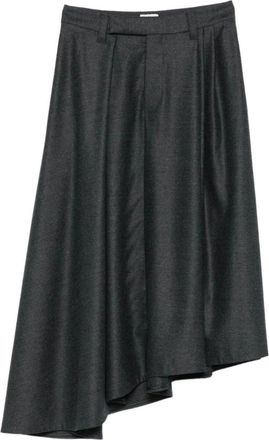 Brunello Cucinelli Femme, Jupes, Noir, Taille: 38 FR Jupe Asymétrique Grise