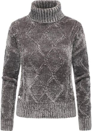 Ragwear Strickpullover Janna Short Gestrickter gemusterter Rollkragenpullover