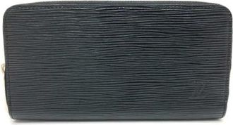 Louis Vuitton unisex, Pre-owned, Noir, Taille: ONE Size Portefeuille en cuir Pre-owned