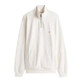 Tommy Hilfiger Intechno Strick Quarter-Zip Sweatshirt - - Sweatshirts & Hoodies - Herren - Wei&szlig; - XL