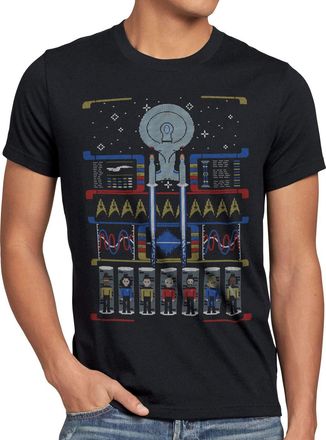 style3 NCC-1701-D Ugly Sweater Herren T-Shirt Enterprise Trekkie x-Mas Pulli Weihnachten, Gr&ouml;&szlig;e:XXL