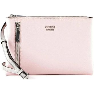 Guess Double Zip Naya Umh&auml;ngetasche - - Bags - Damen - Rosa - ONE SIZE