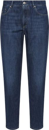Brunello Cucinelli Homme, Jeans, Bleu, Taille: 2XL Jeans Coupe Droite