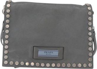 Prada Pre-owned Vintage Cross Body Bag - Femme - Pre-owned - Gris - Taille: ONE Size
