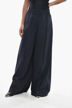 Brunello Cucinelli L&auml;ssige Leichte Baumwollhose Mit Elastischem Bund Brunello Cucinelli