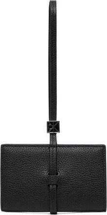 Calvin Klein Geldb&ouml;rse Emblem Hw Pebble Wallet On Strap LV04F1130G Schwarz