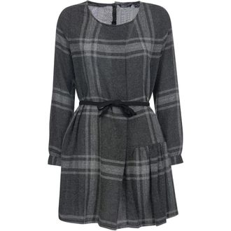 Woolrich U-Ausschnitt Kleid mit Print - - Dresses - Damen - Grau - XS