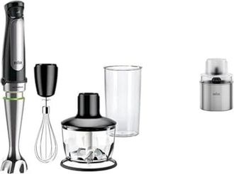 Braun MultiQuick 7 MQ 7035X Stabmixer - Pürierstab mit abnehmbarem Edelstahl, ActiveBlade Technologie, inkl. 3-teiliges Zubehör Set, 1000 W, schwarz & Braun