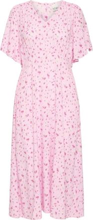 Ichi Ichi, Femme, Robes, Rose, Taille: 44 FR Midi Dress