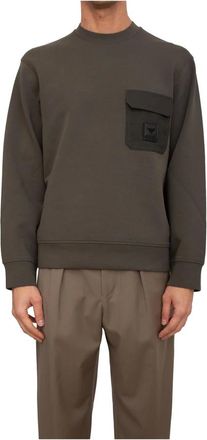 Emporio Armani Homme, Sweatshirts et sweats &agrave; capuche, Vert, Taille: M Crewneck SweaT-shirt