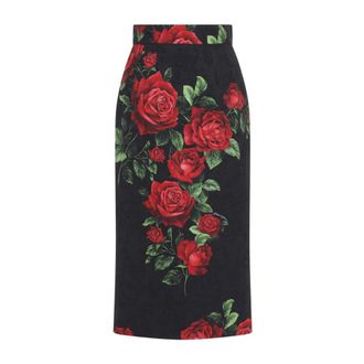Dolce & Gabbana Midi-Rock - - Skirts - Damen - Schwarzk - S