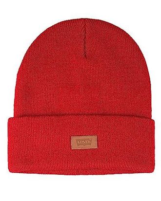 Levi's All-Season Hero Beanie Soft Knit Cuffed Winter Hat, Warm & Comfortable Everyday Style Bonnet, Rouge (Rosso), Taille Unique Homme