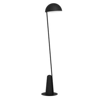 Eglo Lampadaire sur pied Aranzola, luminaire de sol au design minimaliste, lampe de salon &agrave; pied g&eacute;om&eacute;trique en m&eacute;tal noir, lampe de lecture avec douille E