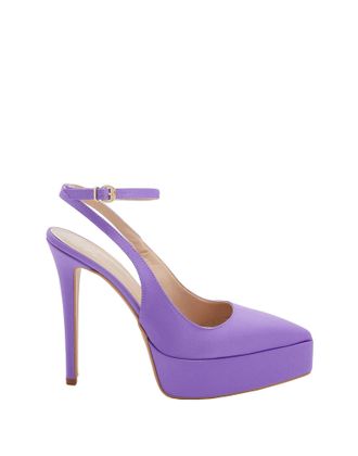 8 by YOOX SATIN ANKLE-STRAP PUMPS