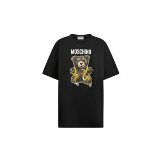 Moschino Teddyb&auml;r Baumwoll-Jersey T-Shirt - - Tops - Damen - Schwarzk - XS