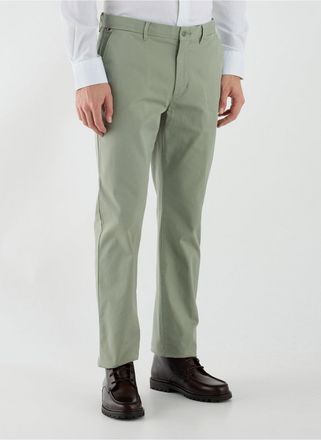 Tommy Hilfiger Pantalon droit en coton m&eacute;lang&eacute;