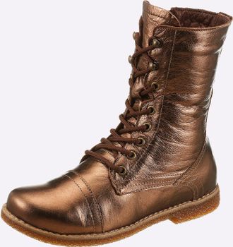Andrea Conti Schn&uuml;rstiefelette ANDREA CONTI, Damen, Gr. 36, braun (bronzefarben), Glattleder, Leder, Rindsleder, Schuhe Schn&uuml;rstiefelette, Topseller
