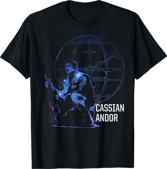 Star Wars Rouge One Cassian Andor Galaxy Portrait T-Shirt
