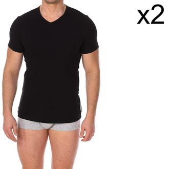 Dirk Bikkembergs Pack-2 Essential kurz&auml;rmelige T-Shirts BKK1UTS02BI Herren