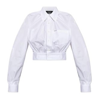 Dsquared2 Kurzes Hemd mit Tasche - - Blouses & Shirts - Damen - Wei&szlig; - M