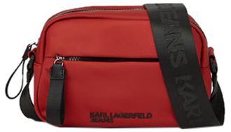 Karl Lagerfeld WomenS, Essential Nylon Crossbody, Pompeian Red, One size