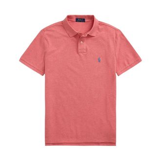 Polo Ralph Lauren Homme, Tops, Rose, Taille: M Polo Slim Fit embl&eacute;matique en piqu&eacute;