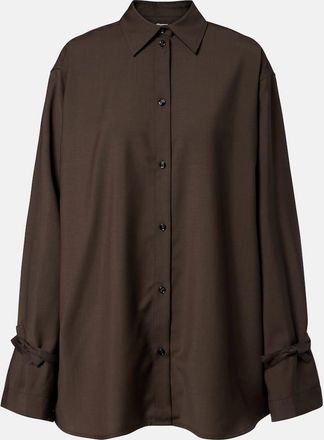 Toteme Oversize-Hemd aus Wolle