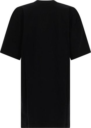 Msgm Cotton T-Shirt Dress - Black