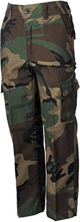 MFH Pantalon BDU de larmée américaine, pour garçons et Filles (Woodland/M (134/140))