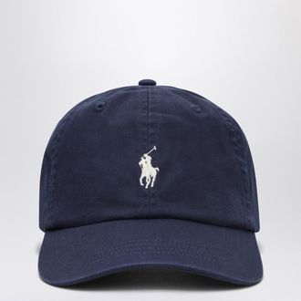 Polo Ralph Lauren Marineblaue Baseballkappe aus Baumwolle
