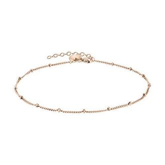 Liebeskind LJ-0590-A-27 Bracelet De Cheville Filigrane Avec Pendentif Logo En Acier Inoxydable, Or Rose (Placage Ionique)