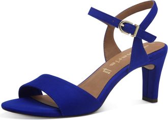 Tamaris Sandalette Damen Vegan Elegant blau,EU 37